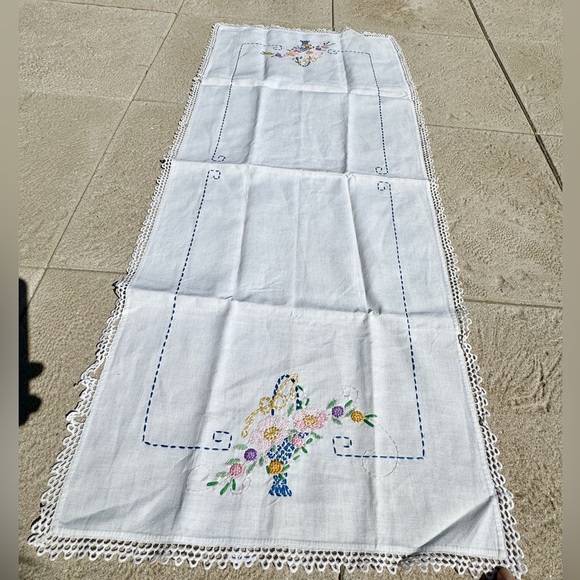 vintage embroidery | Kitchen | Vintage Embroidery Linen Lg | Poshmark